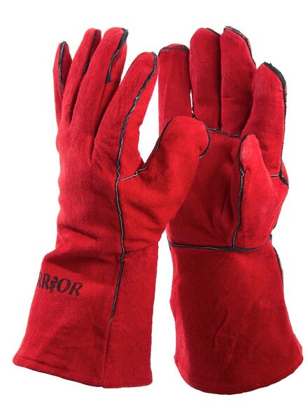 STANDARD WELDING GAUNTLET (PACK OF 10) - RED | SAFEAID