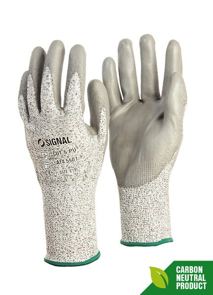 SIGNAL EDGE PU COATED CUT D GLOVE (PK 10)