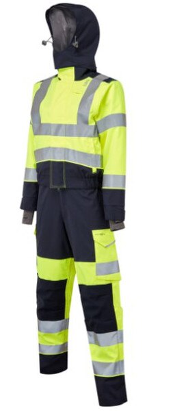 LADIES HI-VIZ 2-PART BREATHABLE COVERALL - C/W ARCADIS FRONT & BACK ...