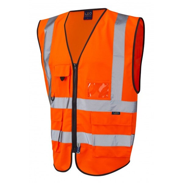 EXECUTIVE HI-VIZ WAISTCOAT - C/W FORESTRY RAIL & CIVILS FRONT & BACK ...