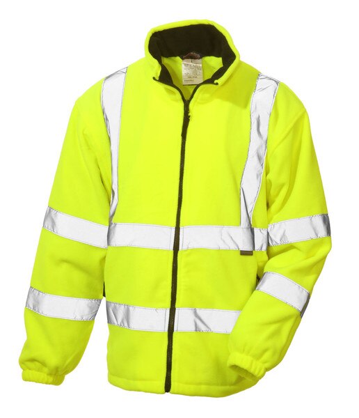 HI-VIZ FLEECE - C/W AJ RAIL BACK LOGO | SAFEAID