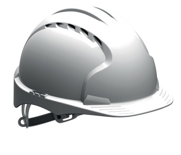 VENTED SAFETY HELMET WITH SLIP RATCHET - C/W KENT PHK HELMET STICKER ...