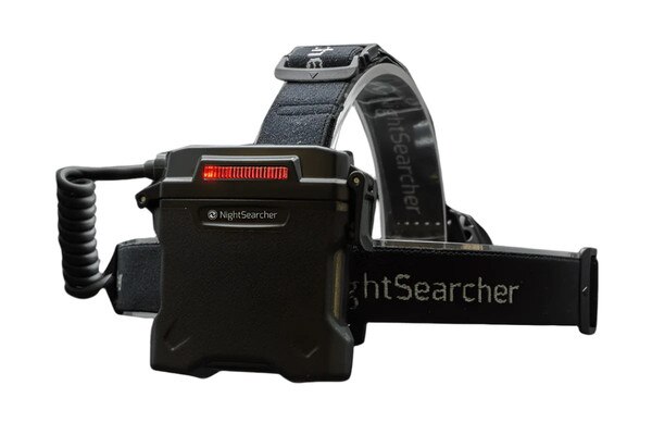 NIGHTSEARCHER ZOOM 1100RX LED RECHARGEABLE HEAD TORCH WITH RED REAR ...