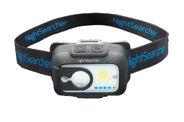 NIGHTSEARCHER LIGHTWAVE 520 RECHARGEABLE LED HEAD TORCH | SAFEAID