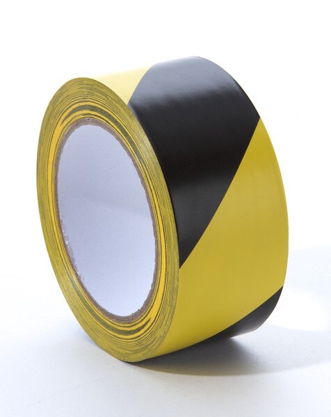 SELF ADHESIVE HAZARD TAPE - BLACK/YELLOW - 33M | SAFEAID