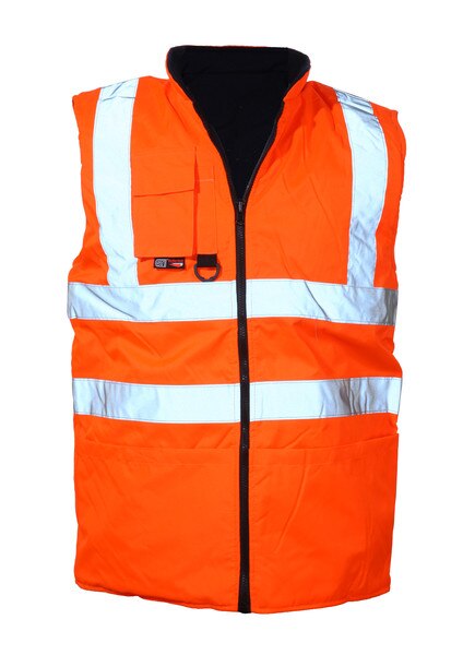 STANDARD RAIL BODYWARMER C/W CHAMBERS WASTE BACK LOGO | SAFEAID