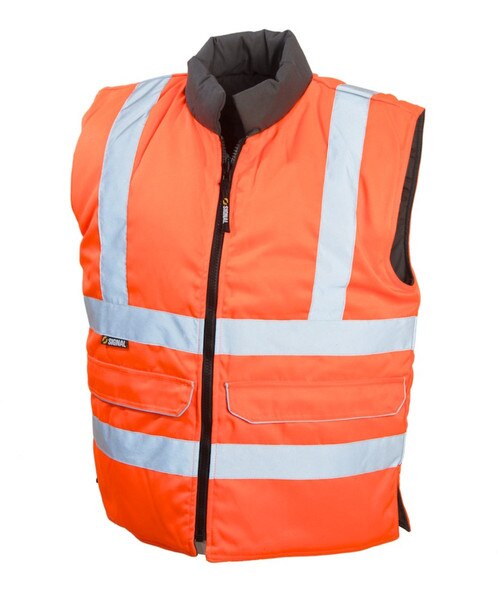 SIGNAL SPIRIT HI-VIZ RAIL BODYWARMER - C/W SAFEAID FRONT LOGO | SAFEAID