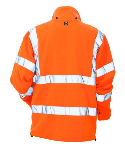 SIGNAL BLAZE HI-VIZ RAIL FLEECE - C/W NUSTEEL STRUCTURES FRONT & BACK ...