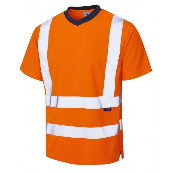 HI-VIZ RAIL T-SHIRT - C/W CLESHAR BACK LOGO | SAFEAID