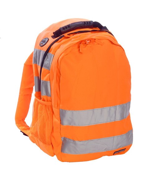 HI-VIZ RAIL RUCKSACK - ORANGE - C/W TELENT LOGO | SAFEAID