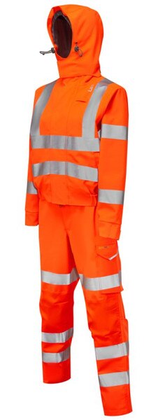 LADIES RAIL HI-VIZ 2-PART BREATHABLE COVERALL - C/W STRUCTURAL SOILS ...